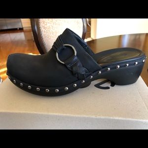 Ecco Shoes | Leather Studded Clogs | Poshmark